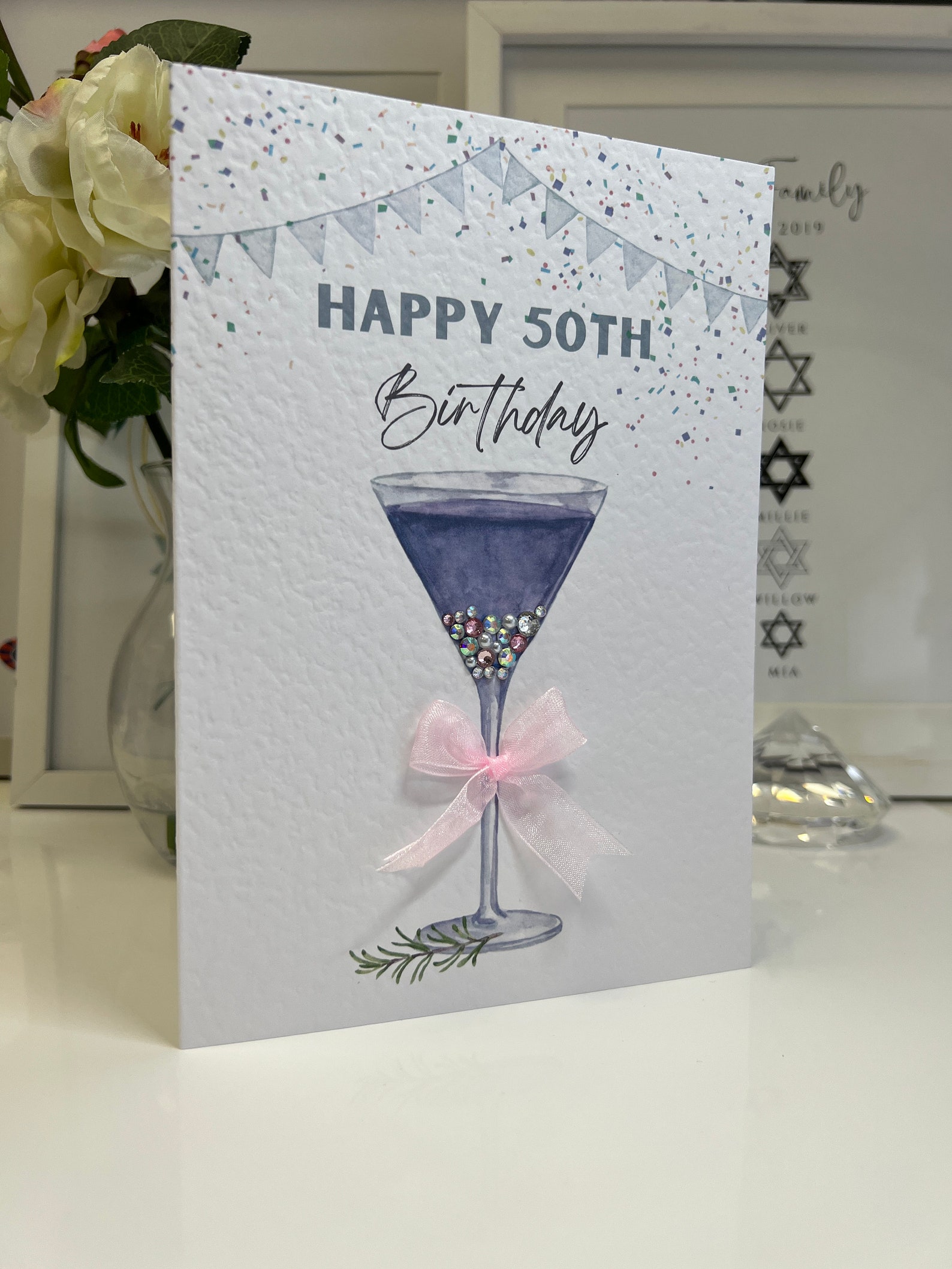 50th Birthday Card Fiftieth Birthday Card 50th Card Happy - Etsy UK