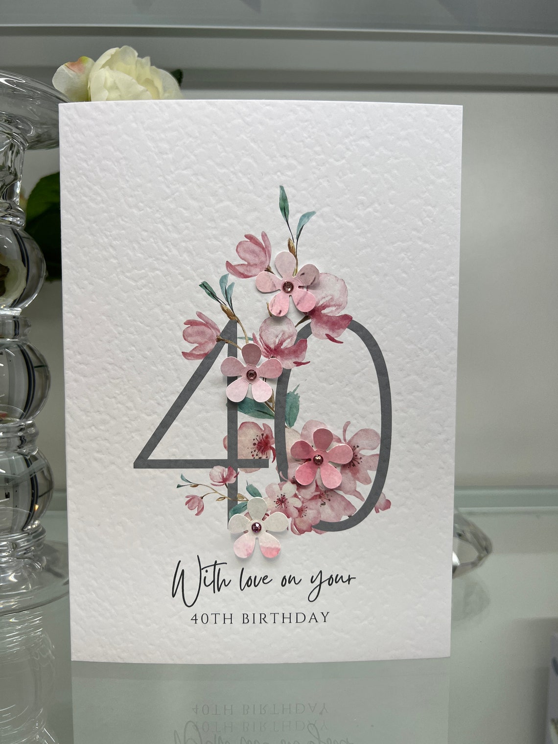40th Birthday Card, Fortieth Birthday Card, 40th Card, Happy 40th Card ...