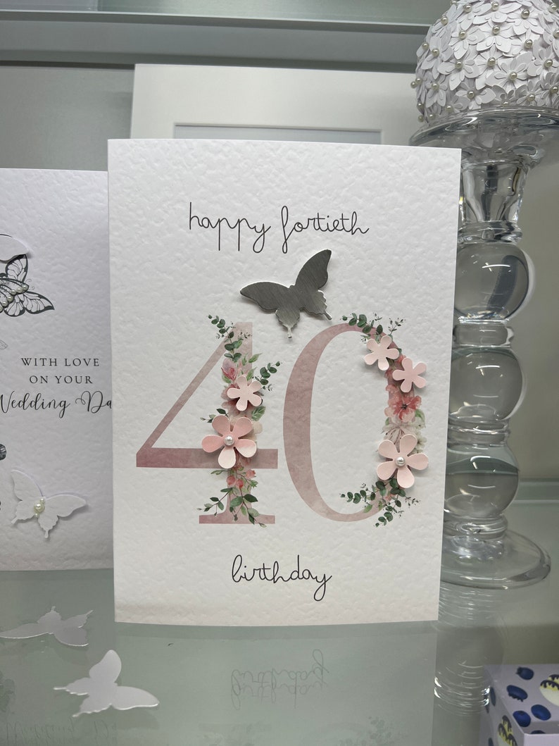 40th Birthday Card Fortieth Birthday Card 40th Card Happy - Etsy