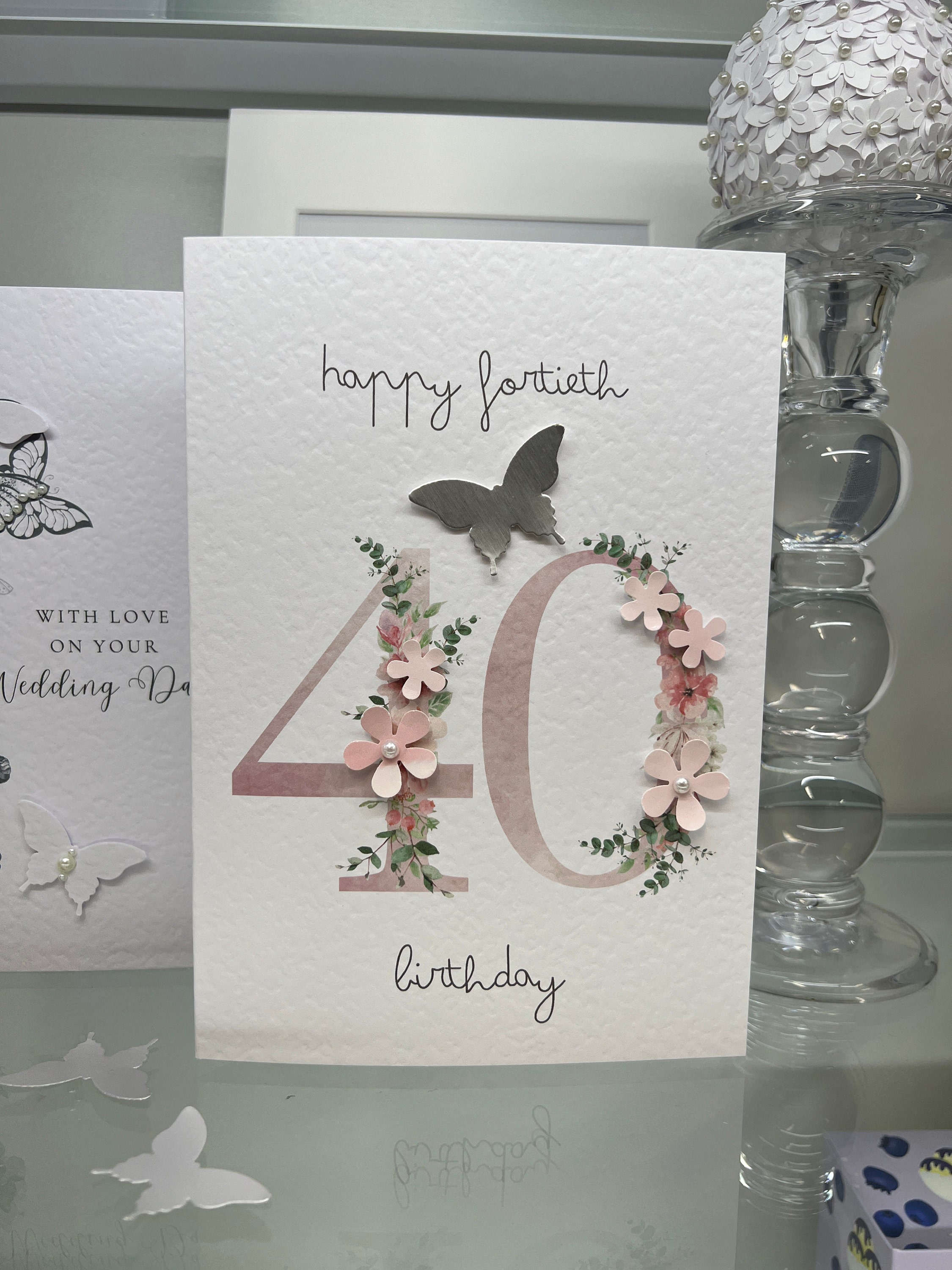40th Birthday Card, Fortieth Birthday Card, 40th Card, Happy 40th Card ...