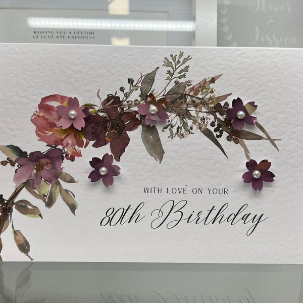 Autumn Birthday Card - Etsy