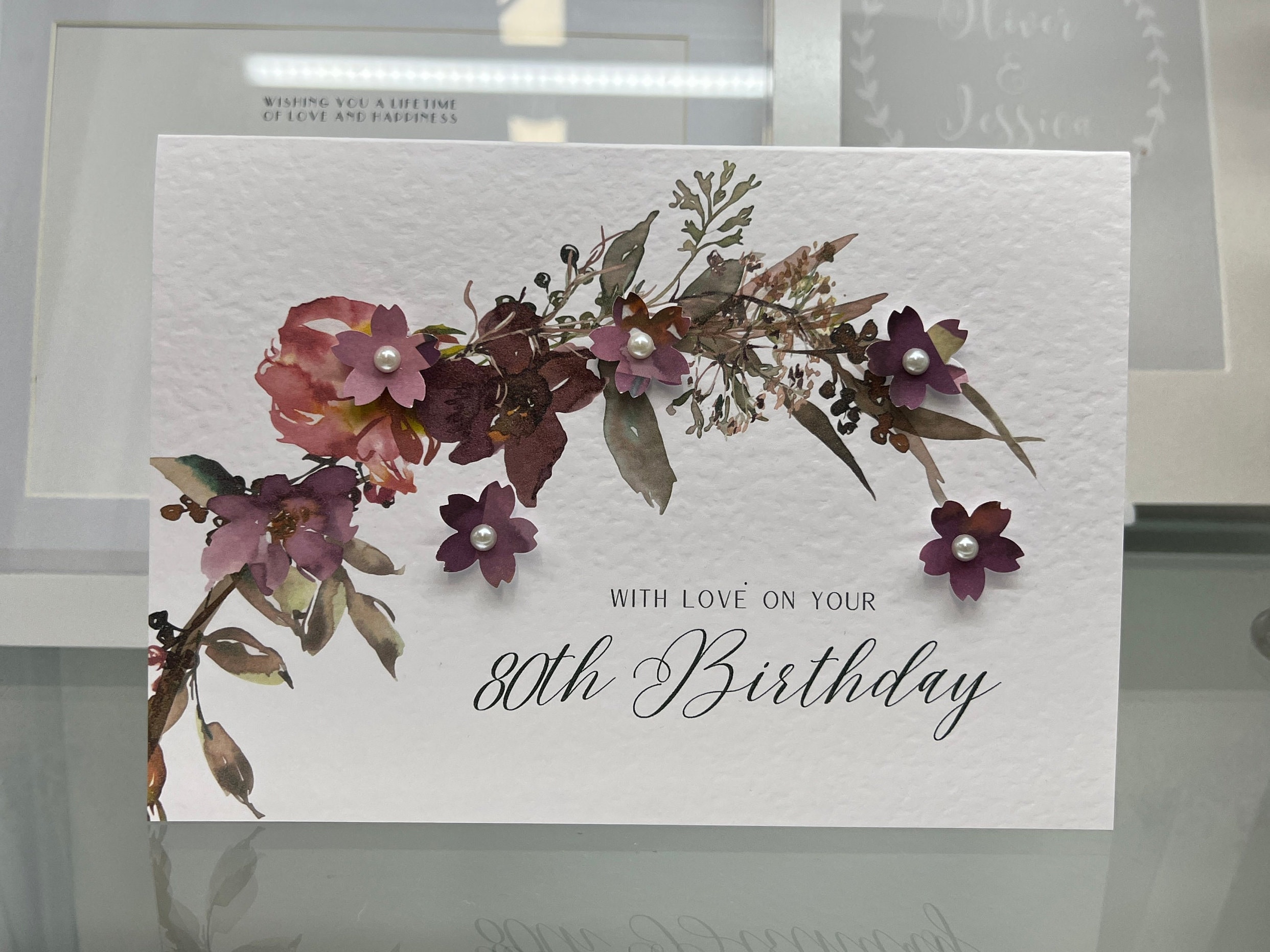 80th Birthday Card Eightieth Birthday Card 80th Card Happy - Etsy