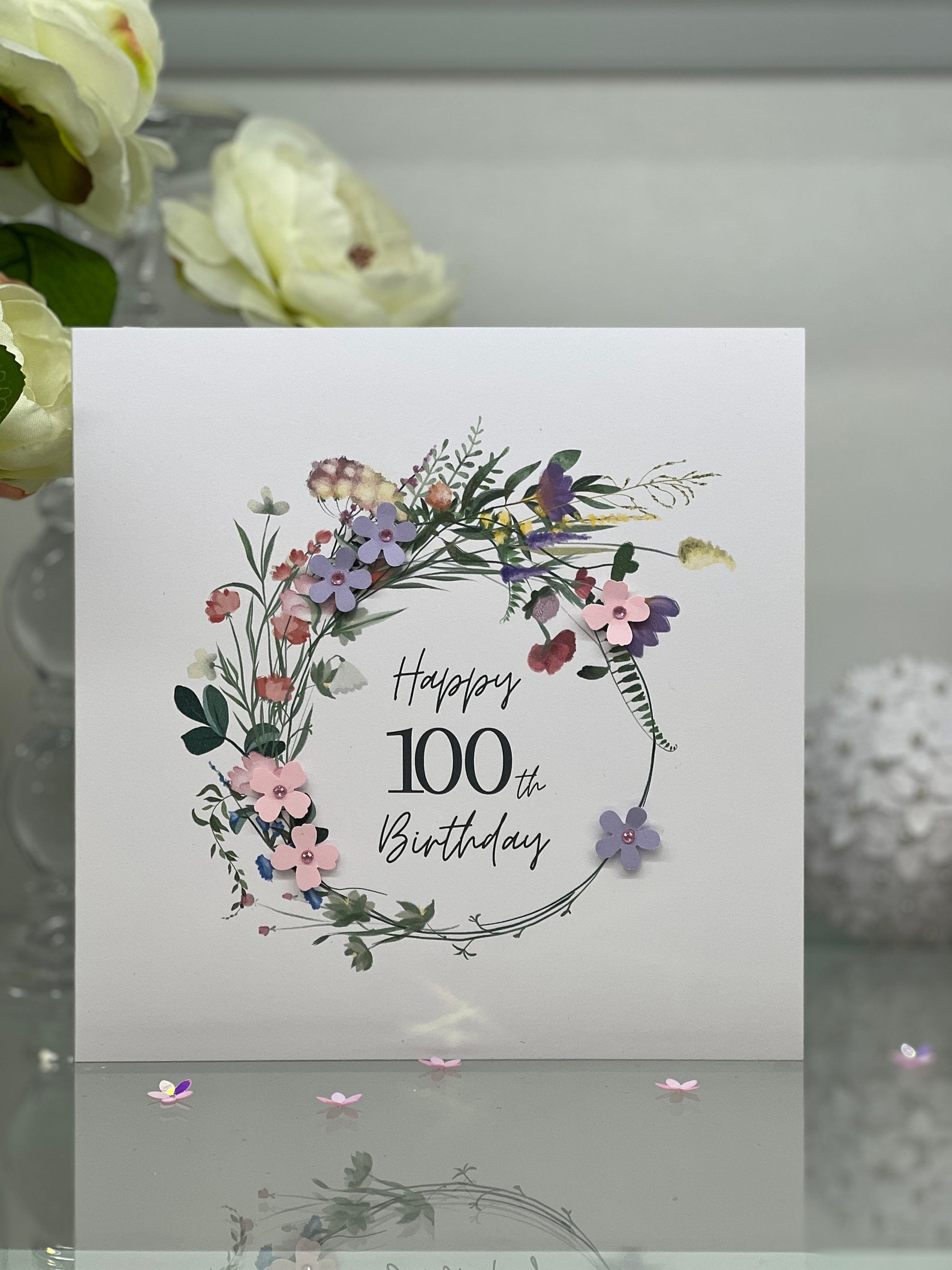 100th Birthday Card 100th Card Happy 100th Birthday Card - Etsy UK