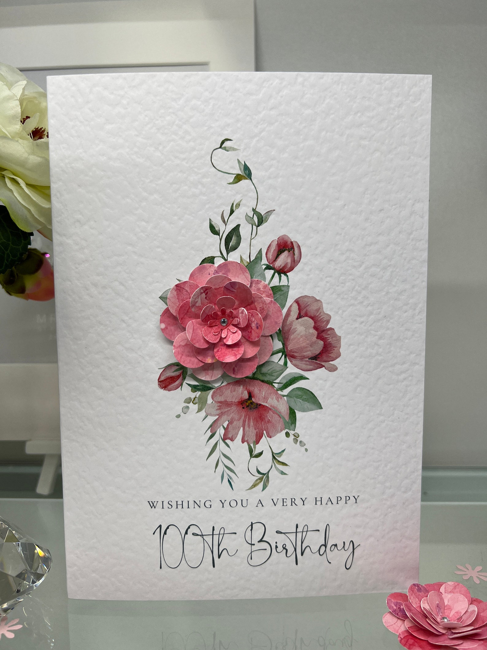 100th Birthday Card 100th Card Happy 100th Birthday Card - Etsy