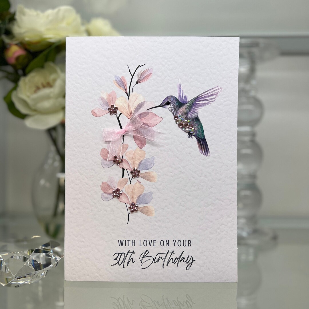 30th Birthday Card, Personalised Thirtieth Card, 30th Card, Happy 30th ...