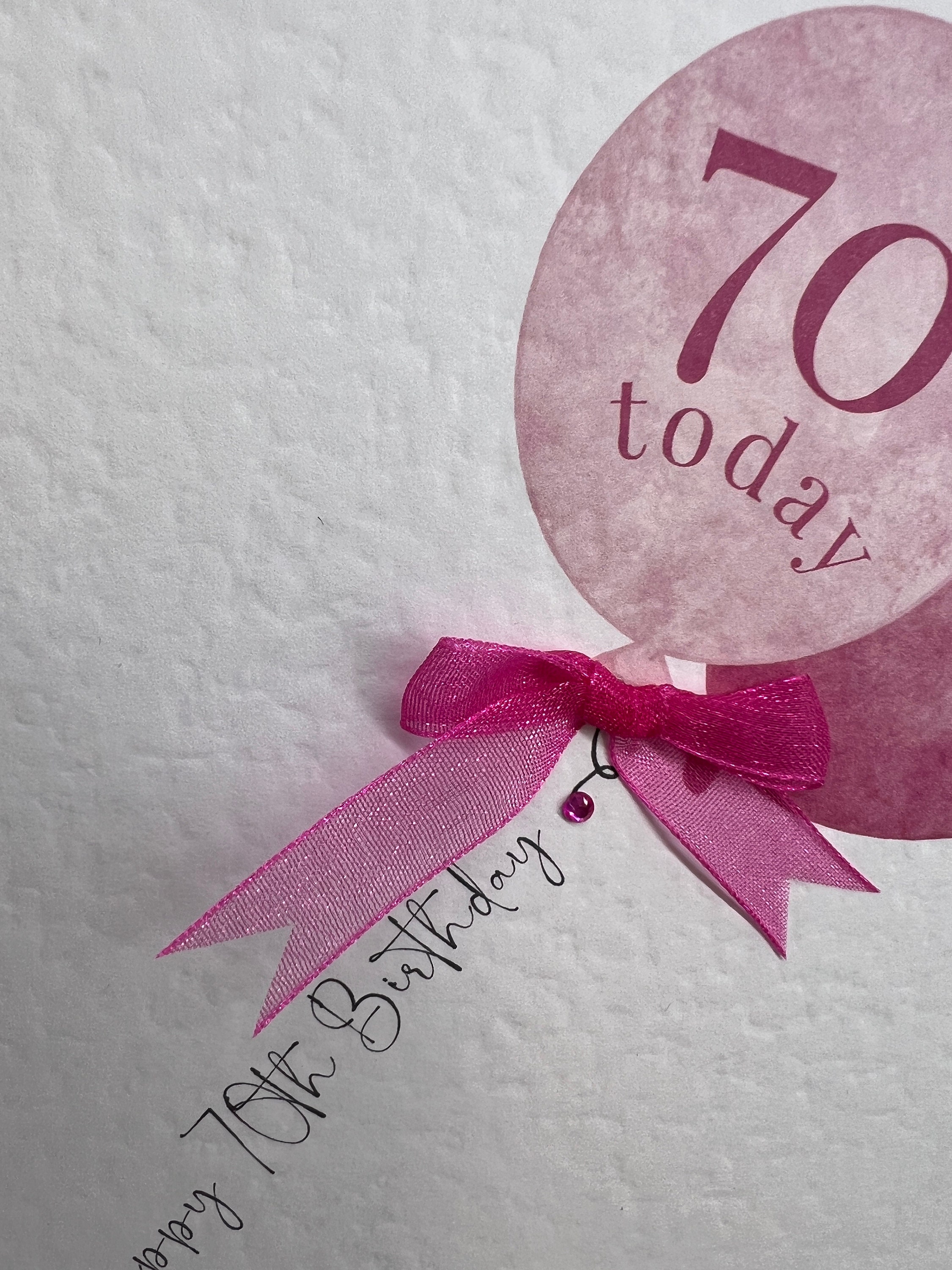 70th Birthday Card, Seventieth Birthday Card, 70th Card, Female 70th ...