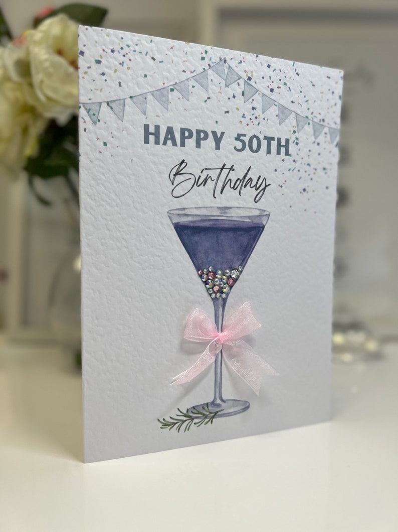 50th Birthday Card Fiftieth Birthday Card 50th Card Happy - Etsy