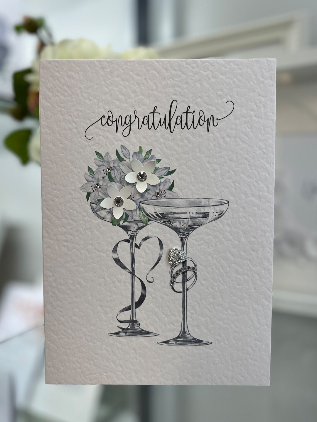 Personalised Wedding Card, Wedding Card, Bride & Groom Card, Wedding ...