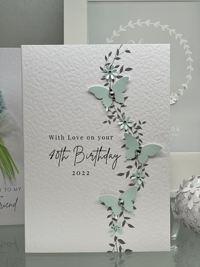40th Birthday Card, Fortieth Birthday Card, 40th Card, Happy 40th Card ...