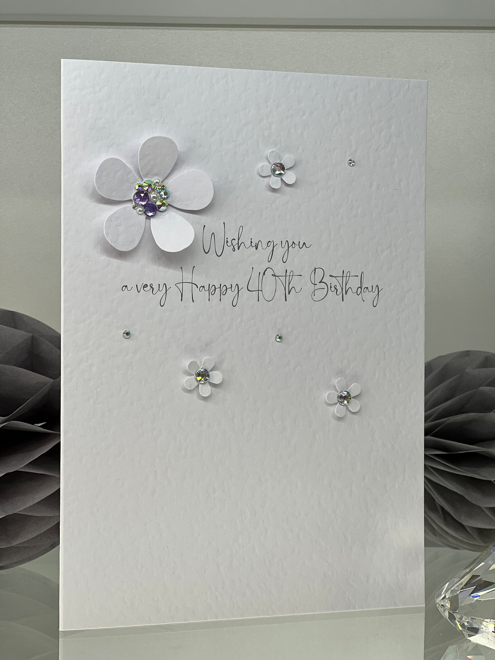 40th Birthday Card, Fortieth Birthday Card, 40th Card, Happy 40th Card ...