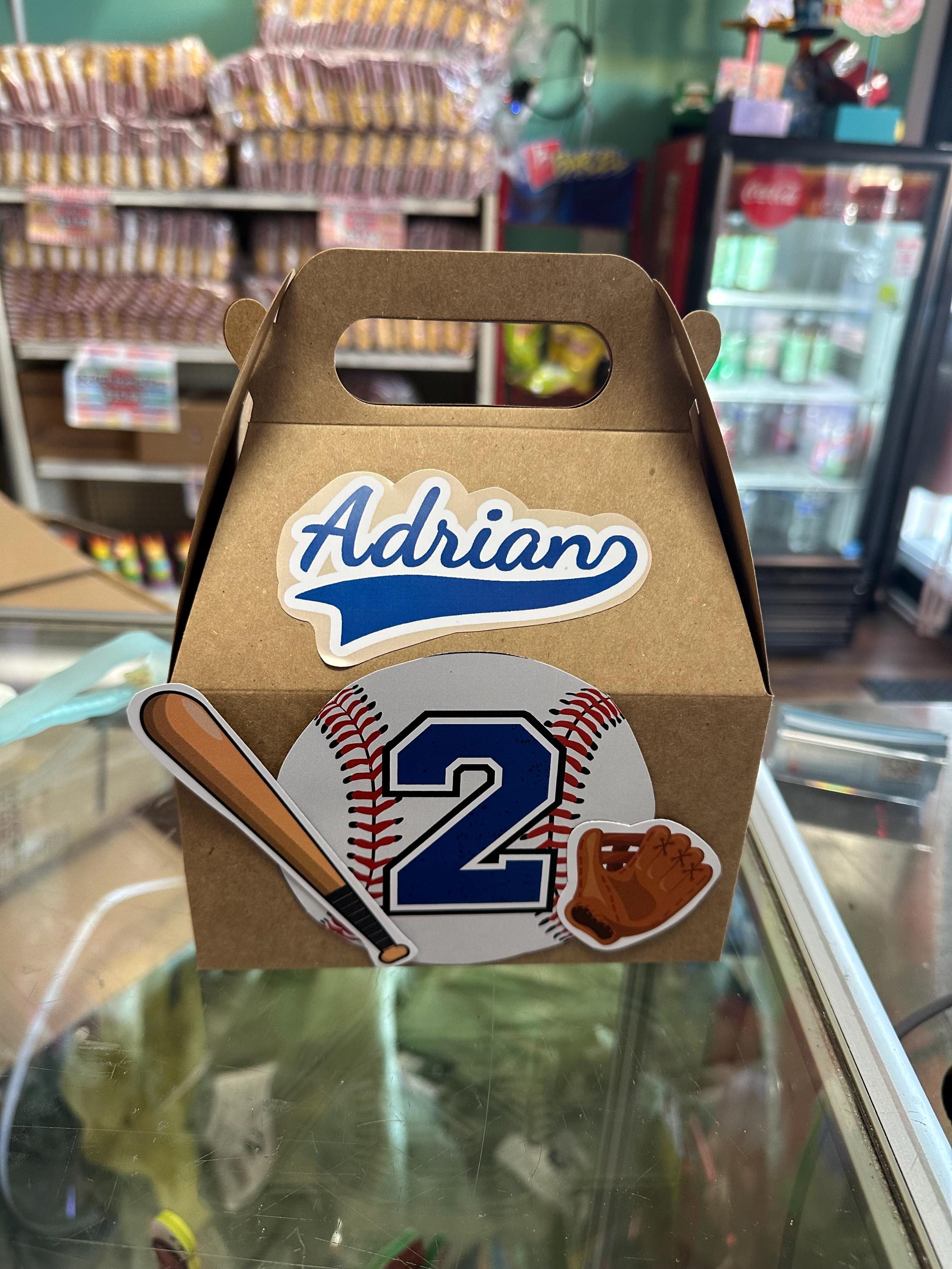 Baseball Theme Treat Box - Etsy