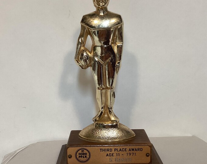Vintage 1971 Football Trophy NFL Ford PP & K Punt Pass and Kick - Etsy