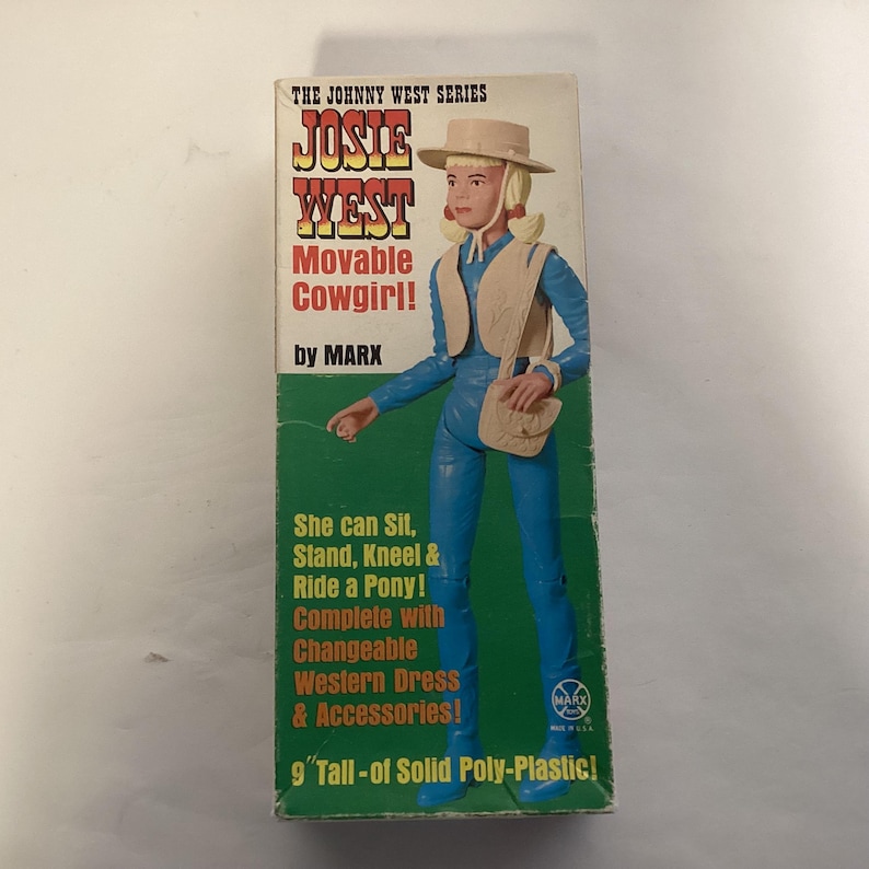 Vintage 1960’s the Johnny West Series Josie West Movable Cowgirl by ...
