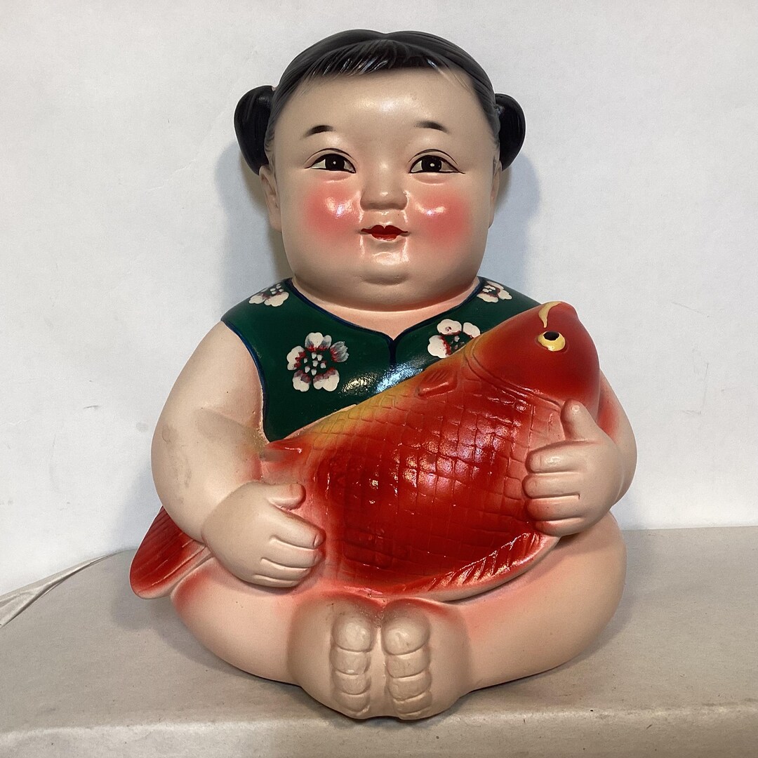 Chinese Chubby Baby Lucky Figure Bank - Etsy