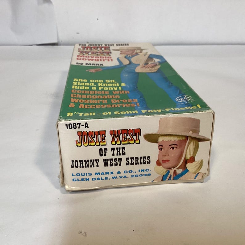 Vintage 1960’s the Johnny West Series Josie West Movable Cowgirl by ...