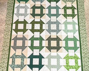 Churn Dash Quilt Block Pattern - PDF Beginner Level Quilting - Very ...
