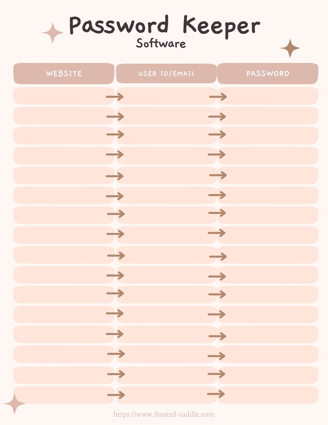 Password Keeper Digital Download, Passwords, Offline Passwords ...