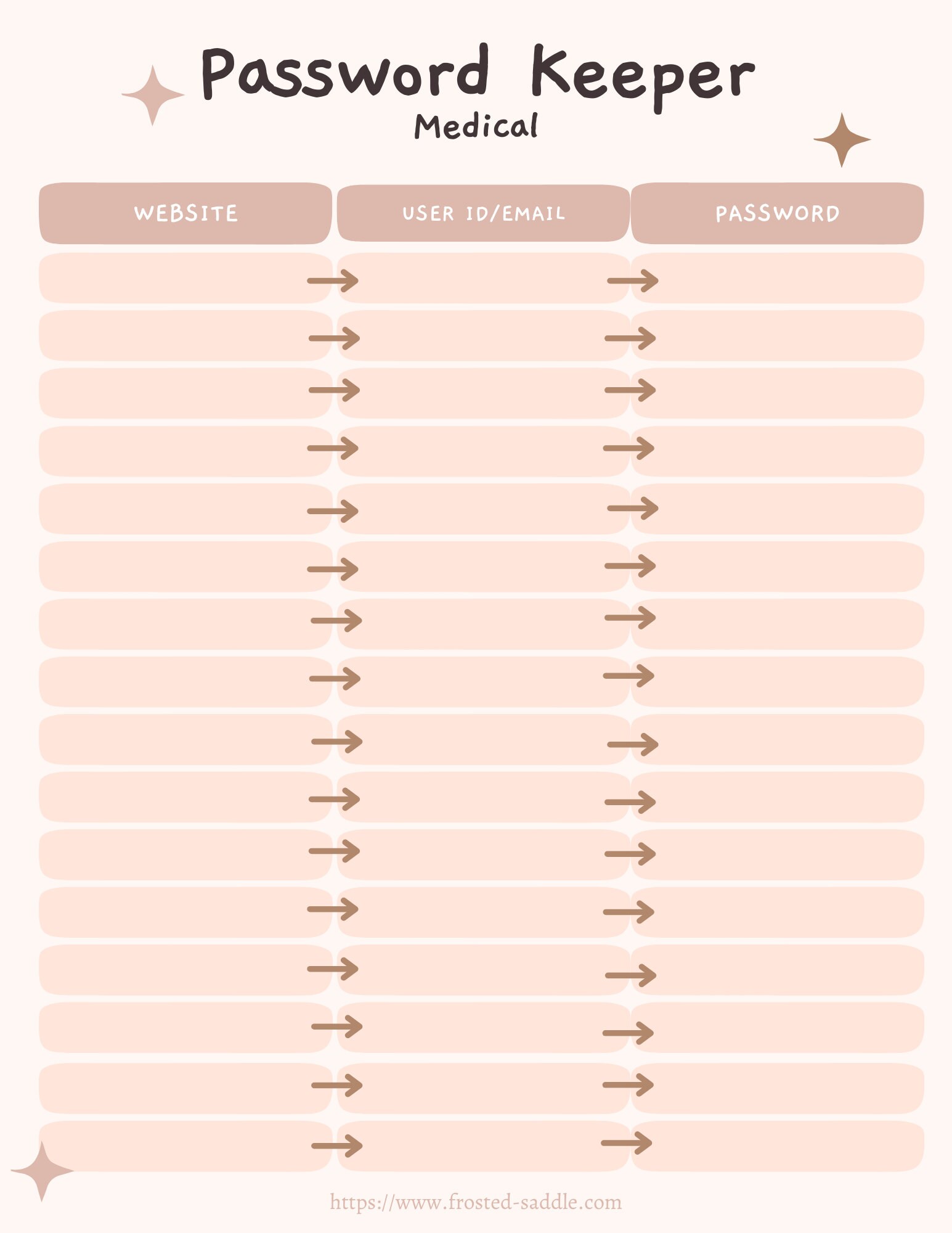 Password Keeper Digital Download, Passwords, Offline Passwords ...