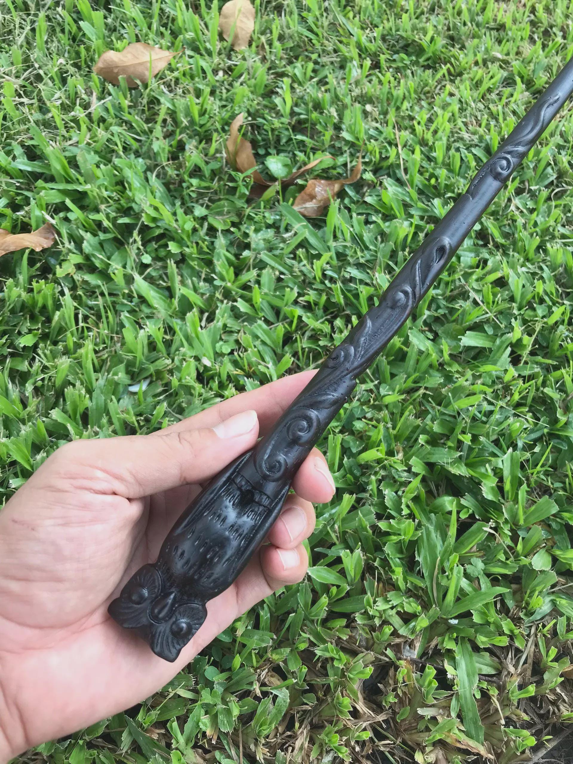 Personalized Wooden Magic Wand – Custom Name Engraved | Hand-carved ...