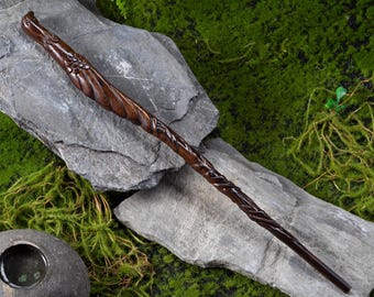 Custom Constellation Wooden Wands | Hand-carved Wands | Handmade Magic ...