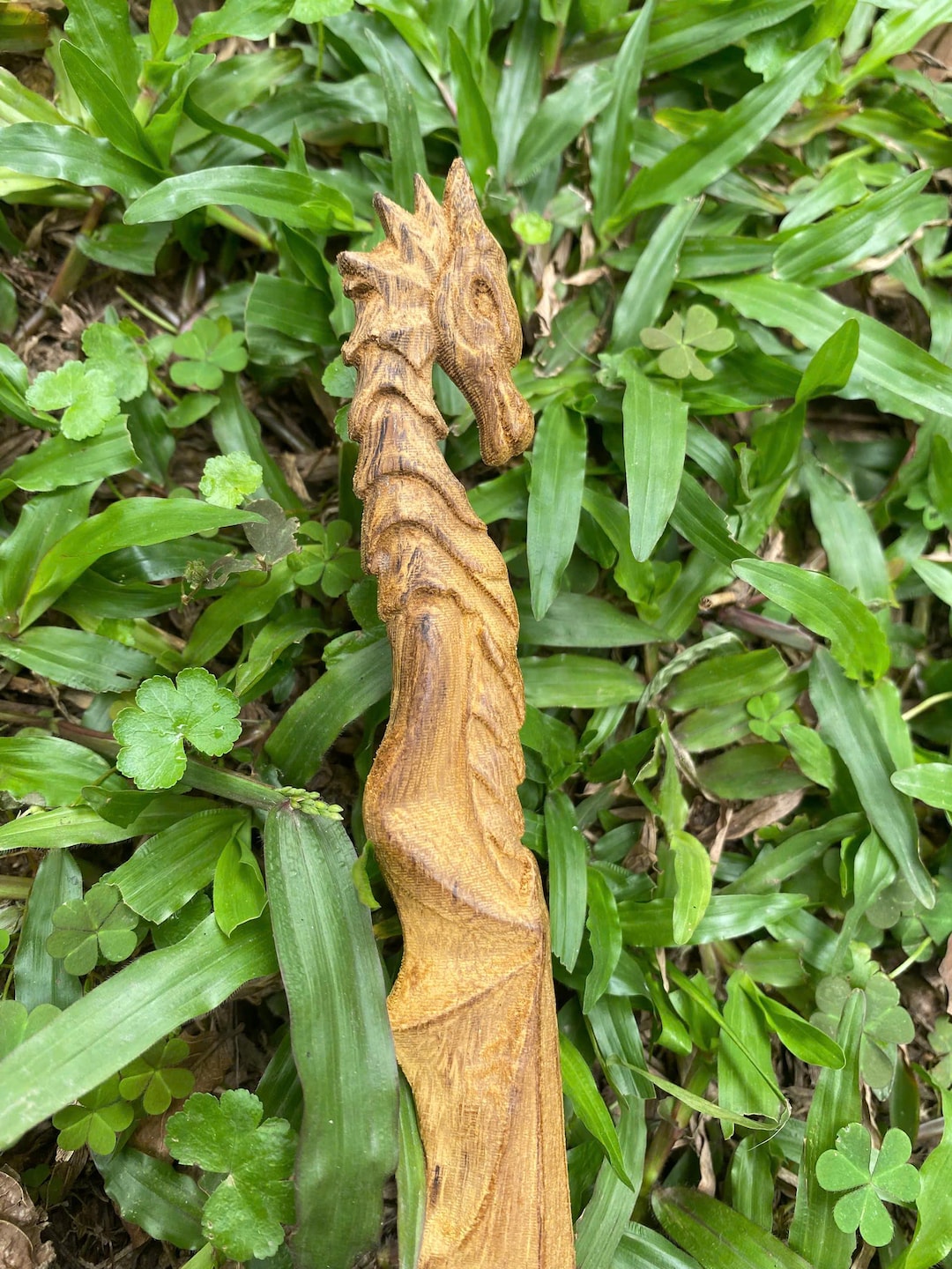 Hand-carved Wooden Dragon Wand: Unfinished DIY Magic - Etsy