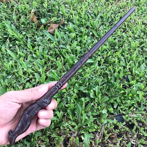 Hand-carved Wooden Wands Handcrafted Wolf Wand, the Wolf Wand, Open the ...