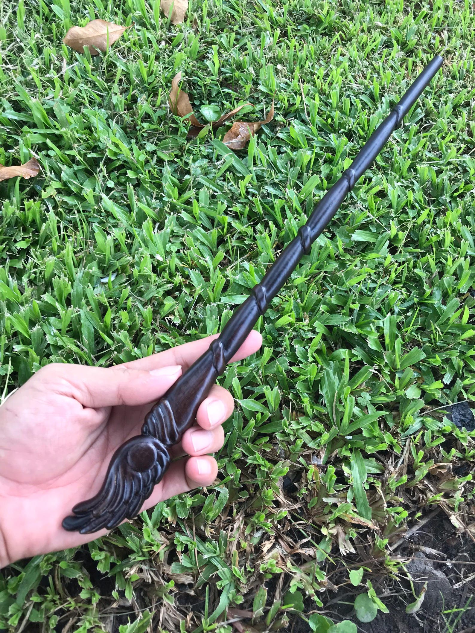 Handcrafted Wooden Magic Wand Set: Moon & Sun Angel Wands - Etsy
