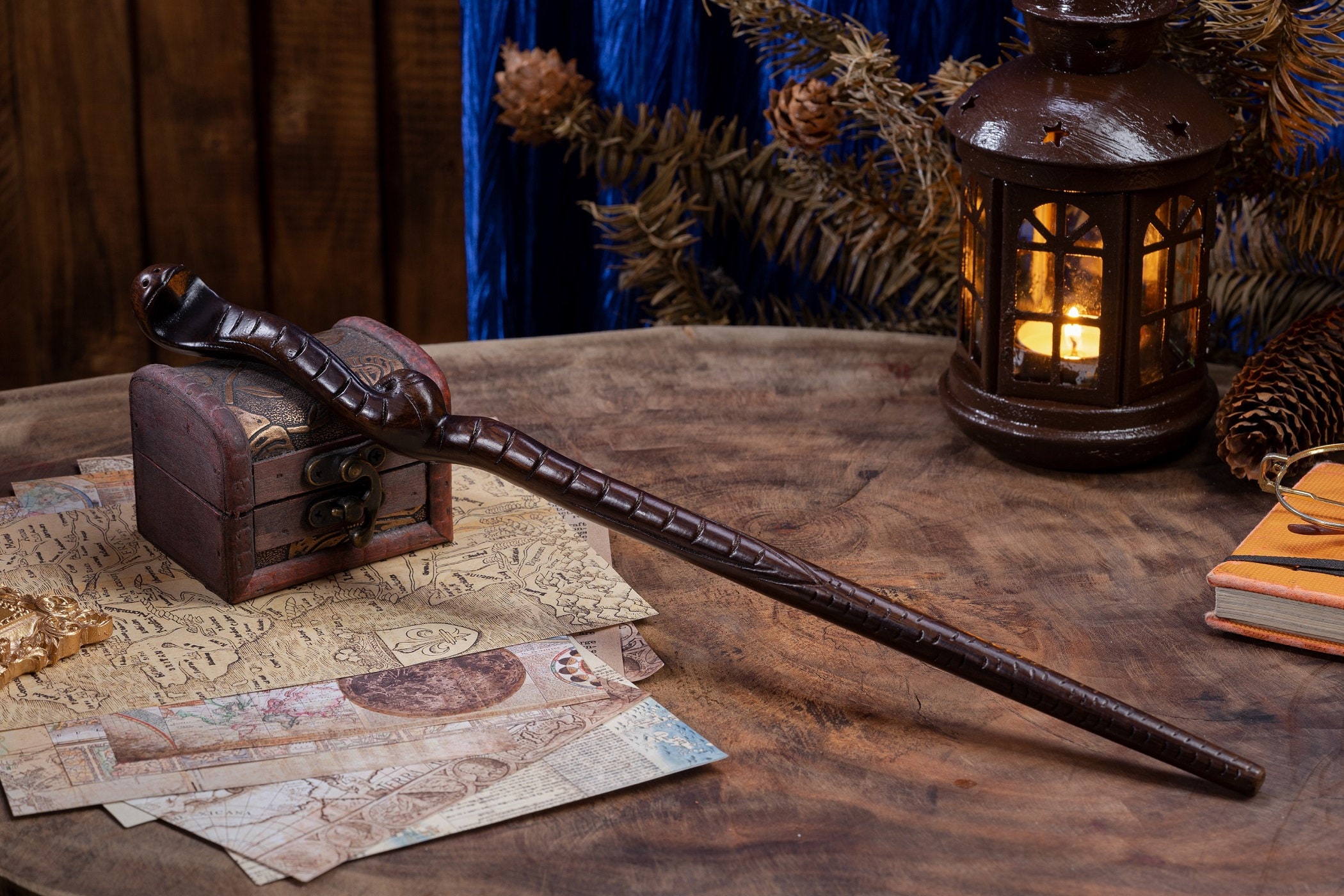 Snake Wooden Wands Hand-carved Wands Handcrafted Snake Wand - Etsy