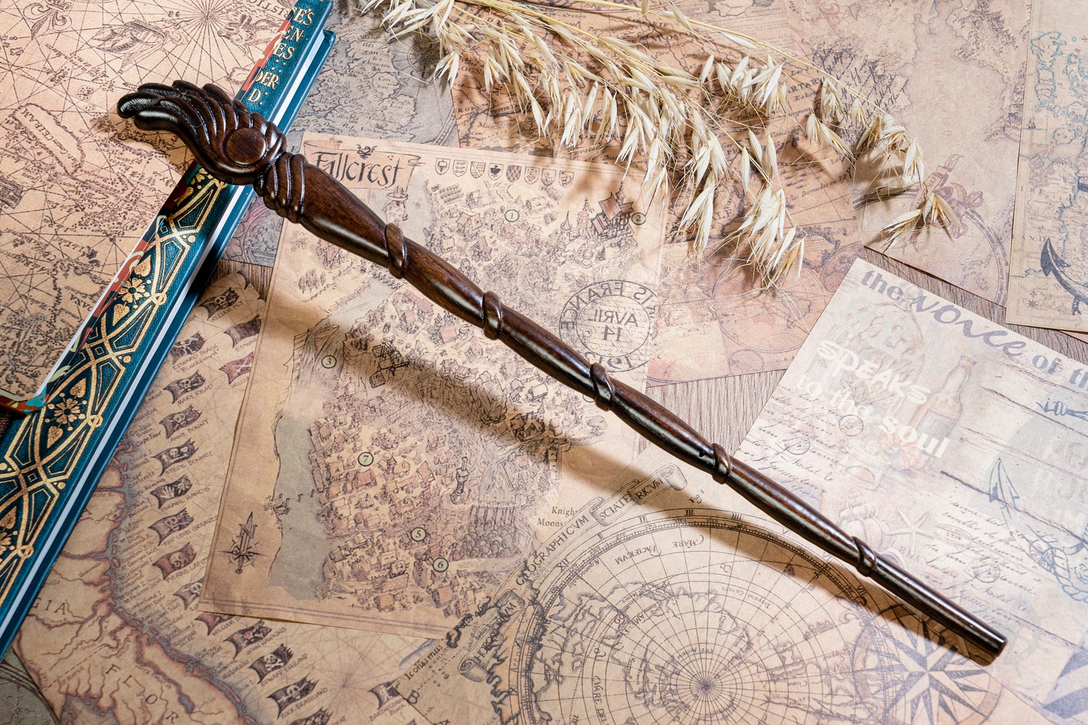 Guardian Angel Wand Wands Wood Handcarved Wands Wooden - Etsy