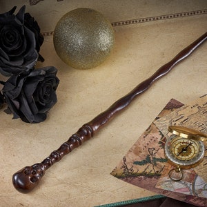 Death Eater Skull Wand Wooden Skull Wand Wand Wood Harry - Etsy