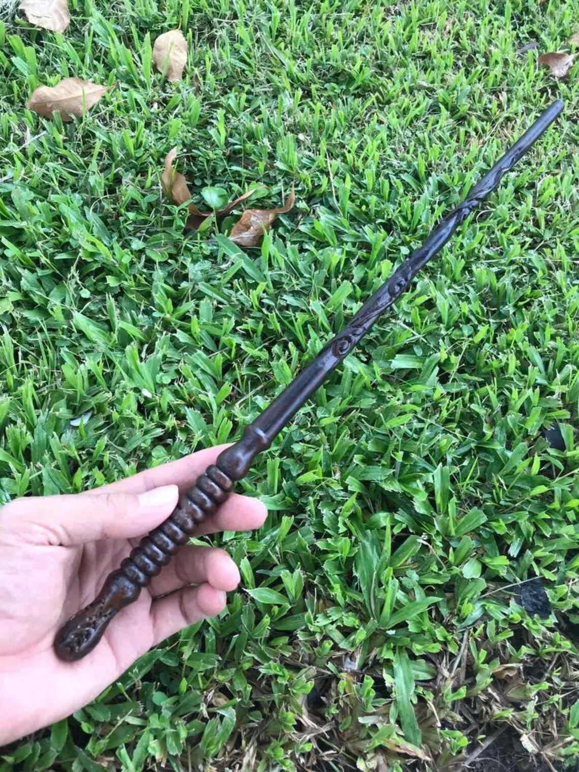 Personalized Wooden Magic Wand – Custom Name Engraved | Hand-carved ...