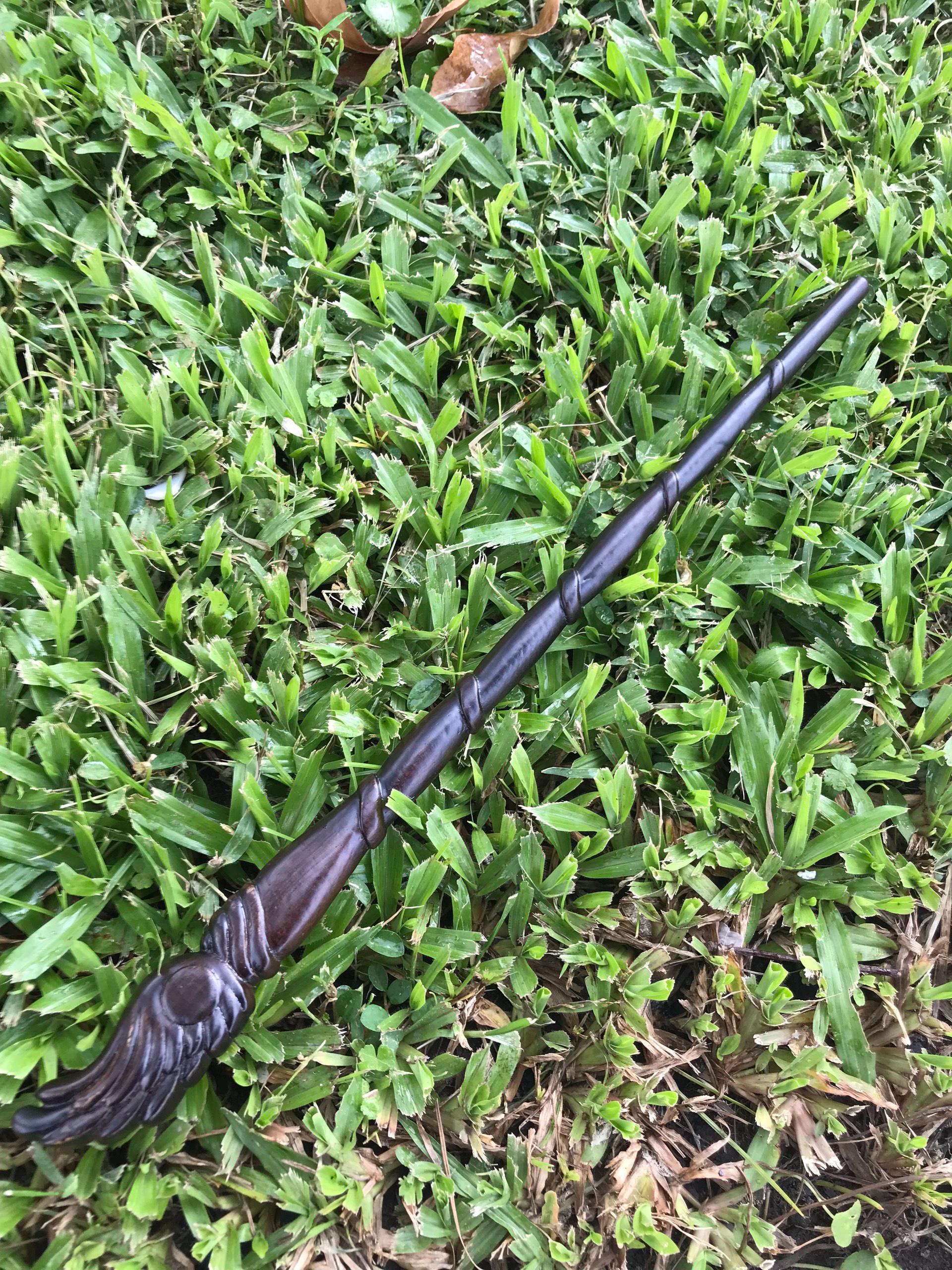 Handcrafted Wooden Magic Wand Set: Moon & Sun Angel Wands - Etsy