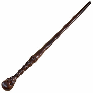 Death Eater Skull Wand Wooden Skull Wand, Wand Wood, Suitable for ...