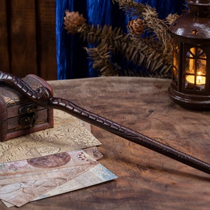 Snake Wooden Wands, Hand-carved Wands, Handcrafted Snake Wand, the Best ...