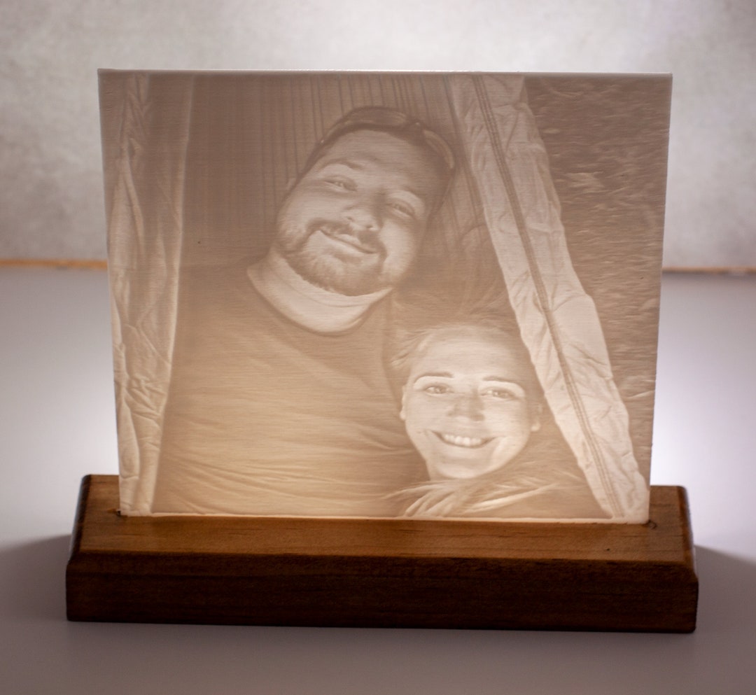 Personalized Lithophane Photo | Anniversary Gift | Engagement Gift - Etsy