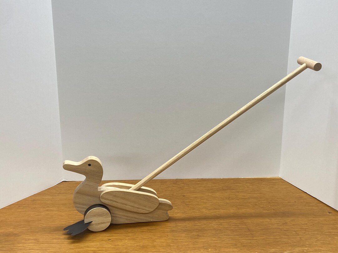 Handmade Wooden Duck Push Toy - Etsy