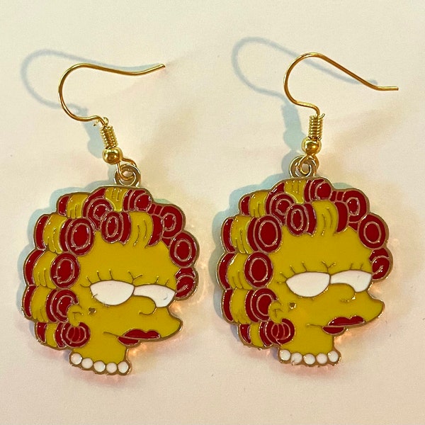 Enamel Character Earrings - Etsy