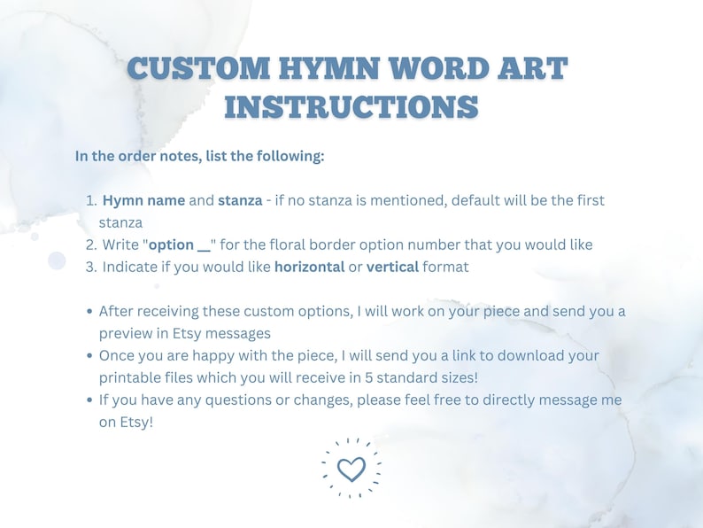 Custom Hymn Word Art Christian Wall Decor Instant Digital - Etsy