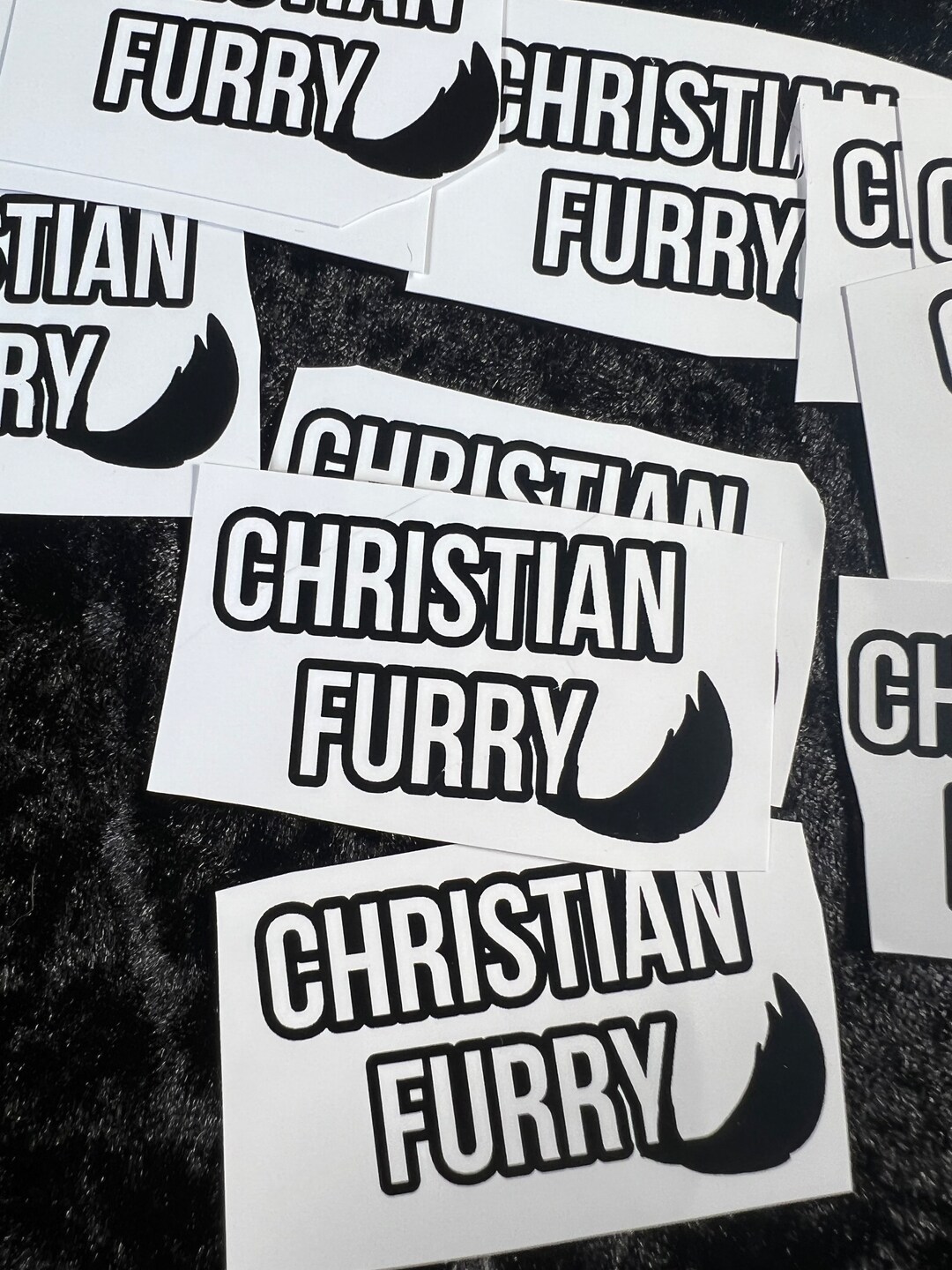 Furry Christian Sticker - Etsy