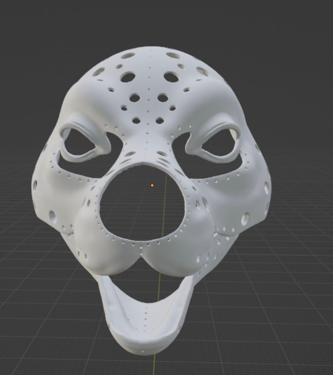 3d Printed Realistic Canine Fursuit Head Base With Moveable Jaw - Etsy