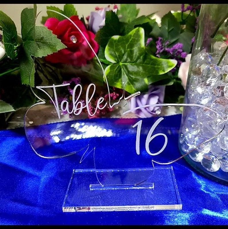 Butterfly Shape Table Numbers Table Decor Acrylic Wedding - Etsy