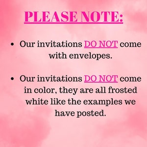 Snowflake Acrylic Invitations, 1ST Birthday Invitations, Clear Acrylic ...