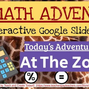 Math Adventures Bundle Digital Google Slides Interactive Activities for ...