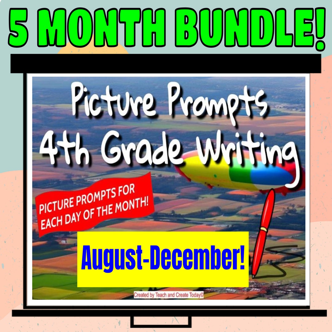 4th Grade Writing Picture Prompts & Story Starters Back to School ...