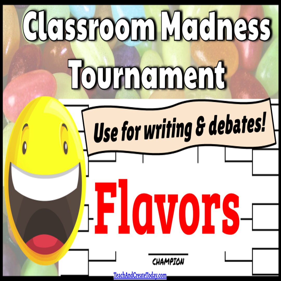 Writing & Debate Activity Classroom Madness Tournament FLAVORS Theme ...