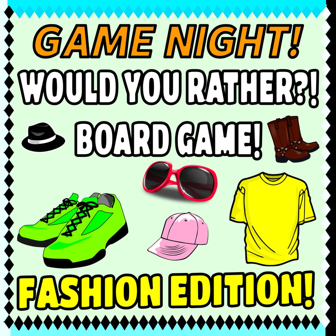 Would You Rather? Board Game Fashion Edition - Digital Download ...