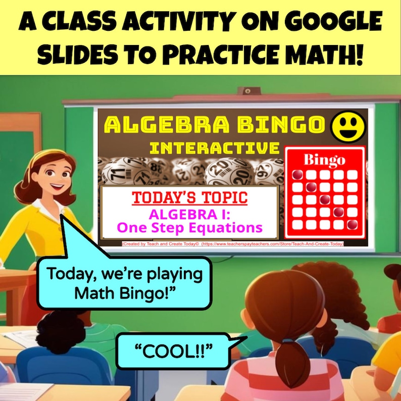 Algebra I Math Bingo Games Set #1- Order of Operations, Add, Subtract ...