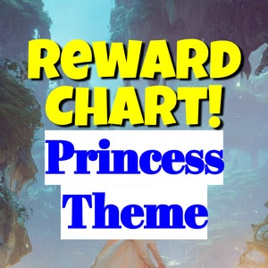 Weekly Reward Chart PRINCESS Theme Motivate Kids With Chores and Good ...