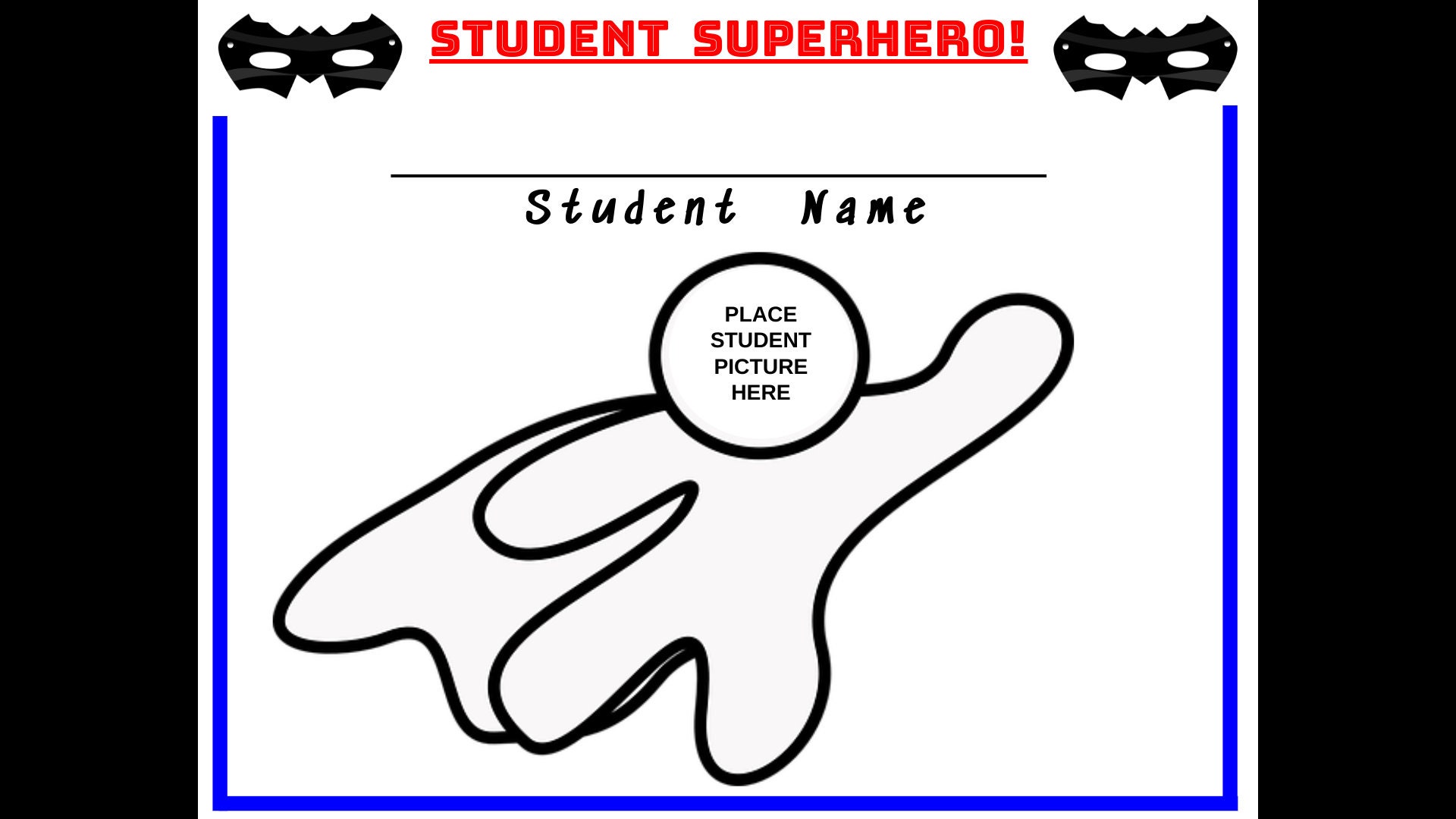 All About Me! Student Superheroes Classroom Poster & Goals - Wall Decor ...