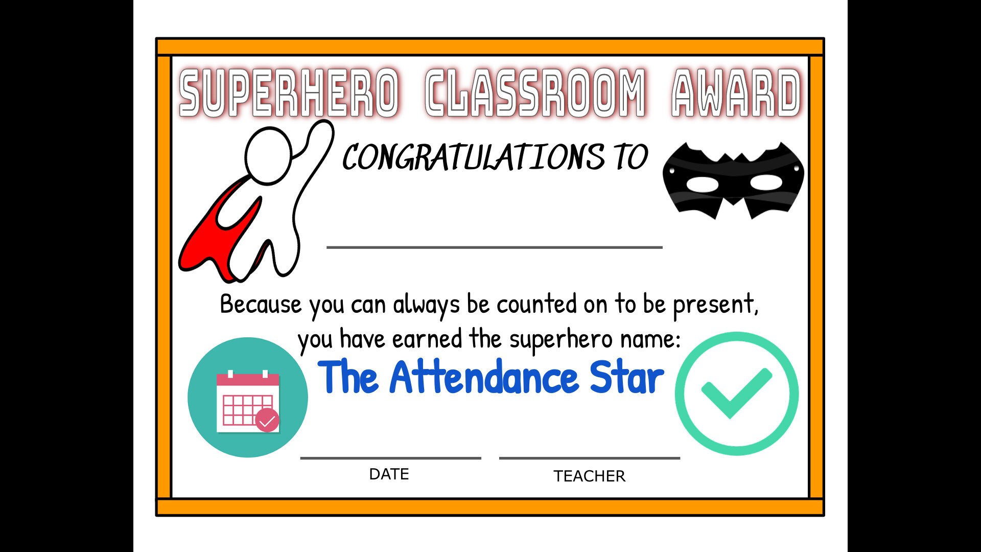 Classroom Awards for Students: 40 Superhero Themed Printable ...